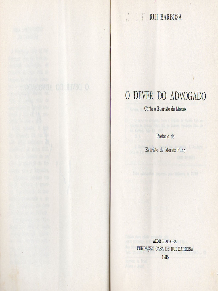 O Dever Do Advogado | PDF