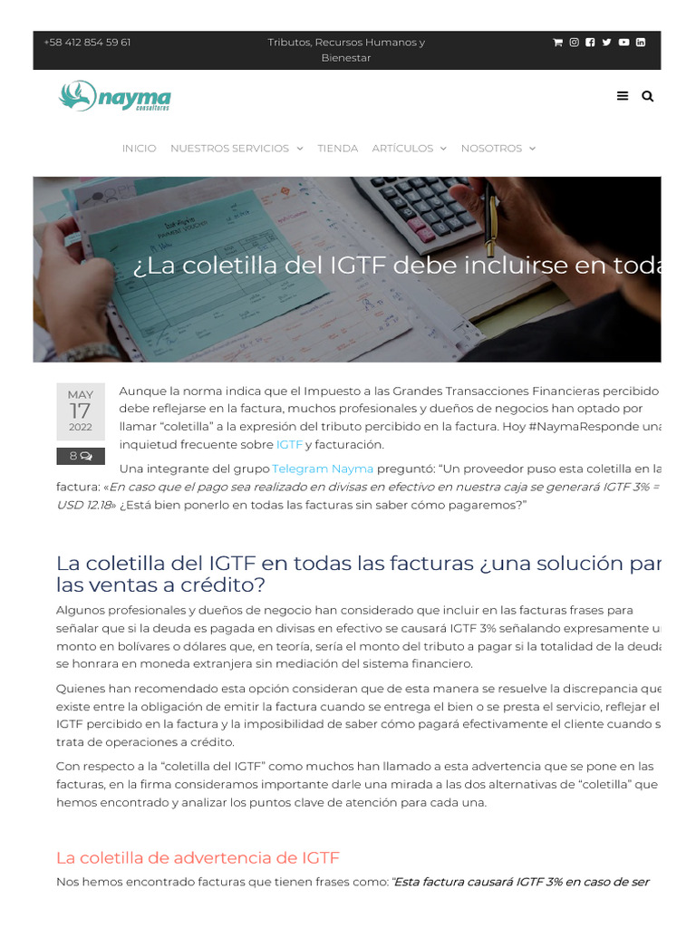 Coletilla IGTF en Facturas: Guía Práctica | PDF | Moneda | Factura