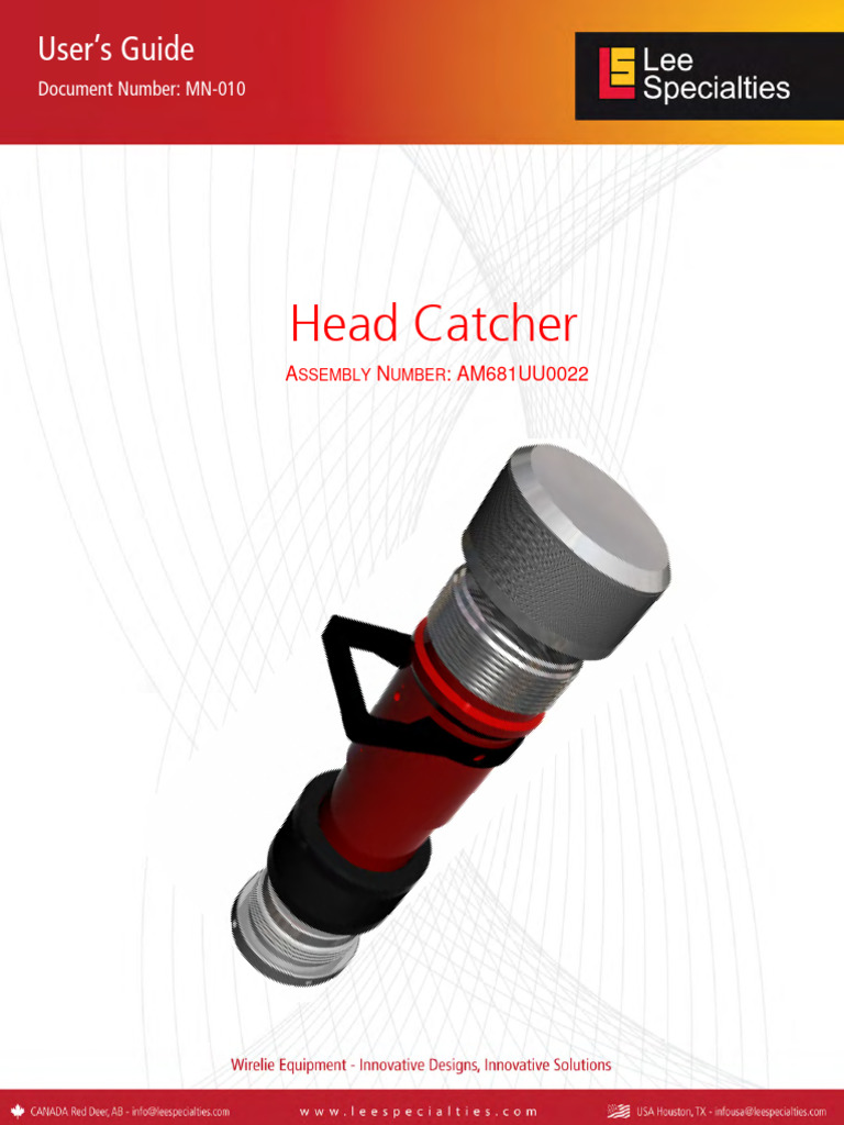 AM681UU0022 - 10K - 3in - Type-E Head Catcher Lee | PDF | Piston