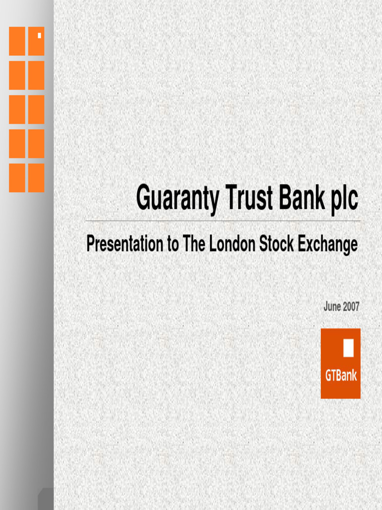 Guaranty Trust Bank | PDF | Banks | Banking