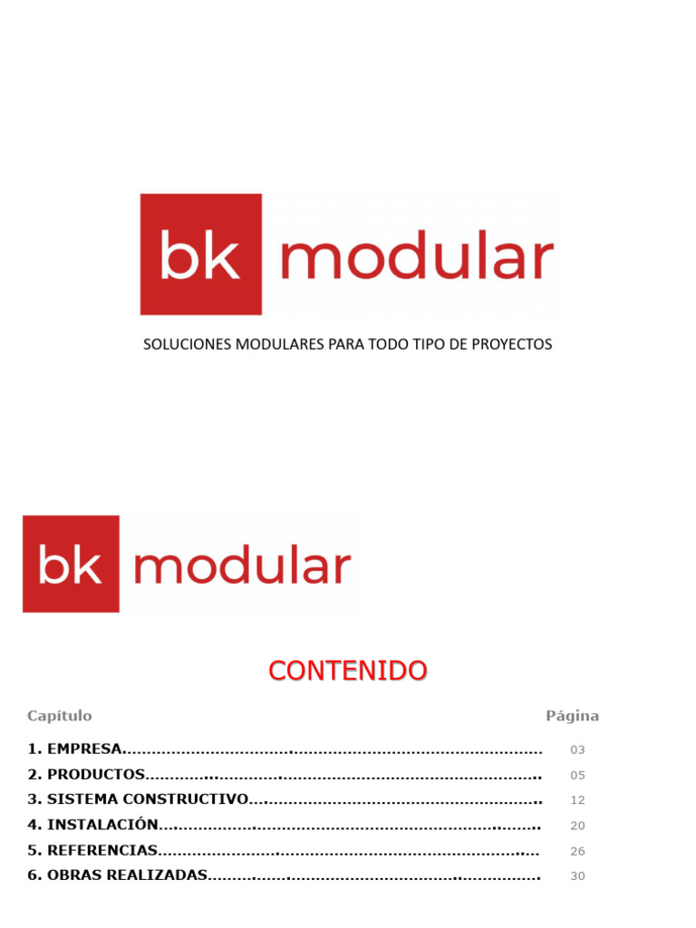PRESENTACION BK MODULAR | PDF