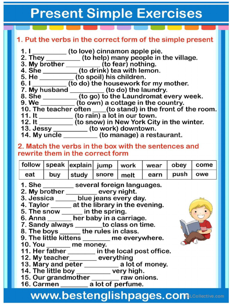 Present Simple Exercises2 | PDF