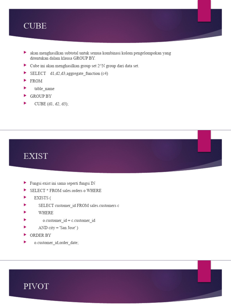 Ferdi - SQL Materi | PDF