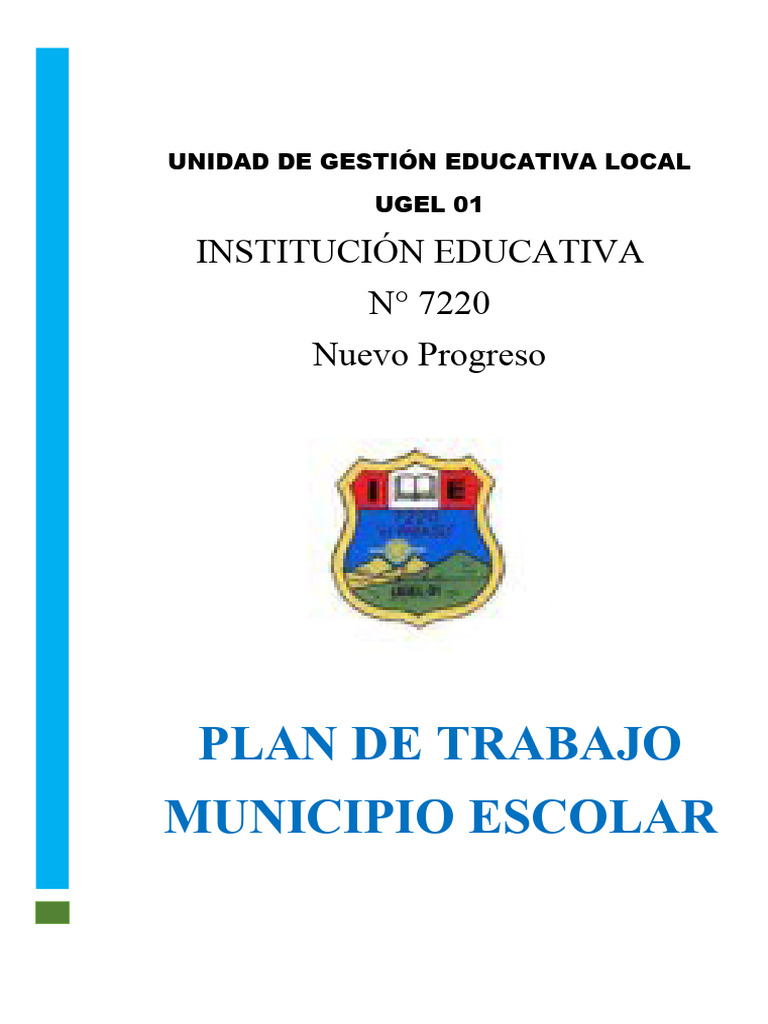PLAN DEL MUNICIPIO ESCOLAR 7220 | PDF