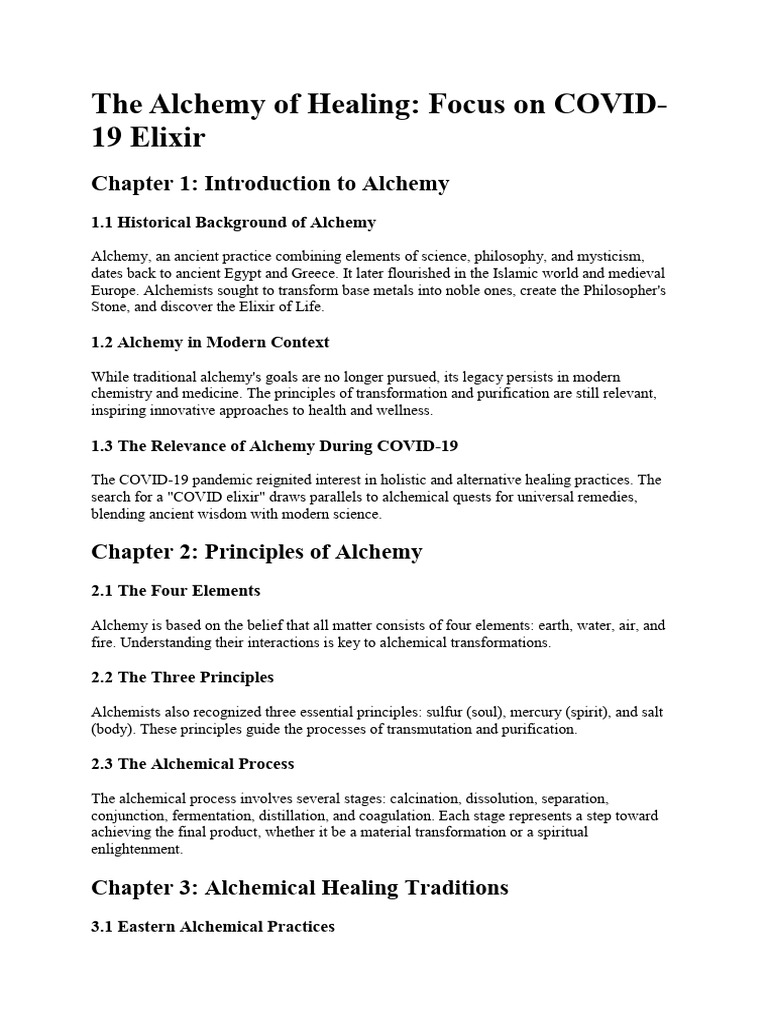 The Alchemy of Healing | PDF | Alchemy