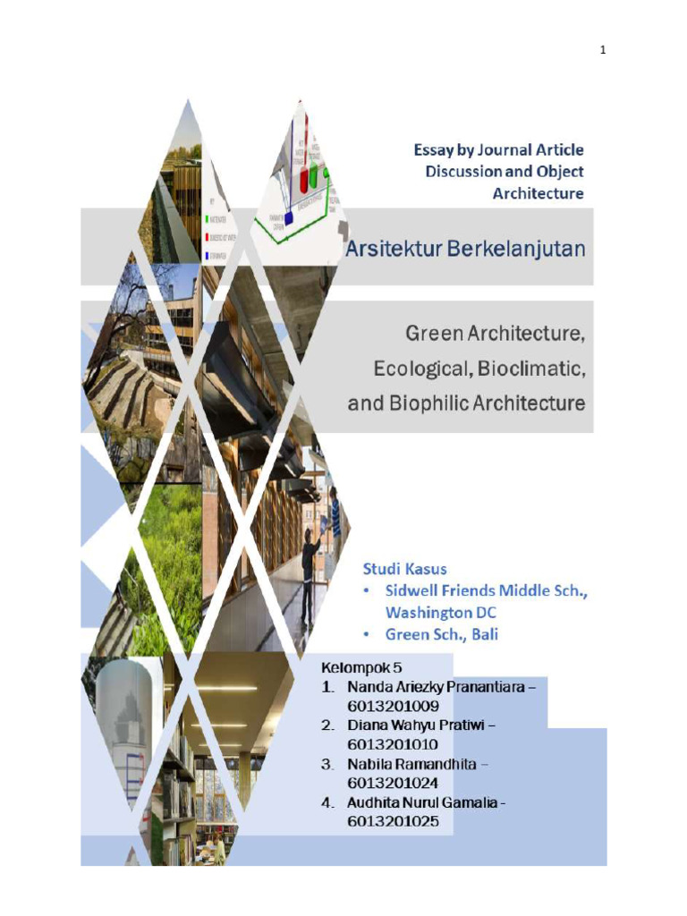 ESSAY KELOMPOK 5 - Arsitektur Berkelanjutan | PDF