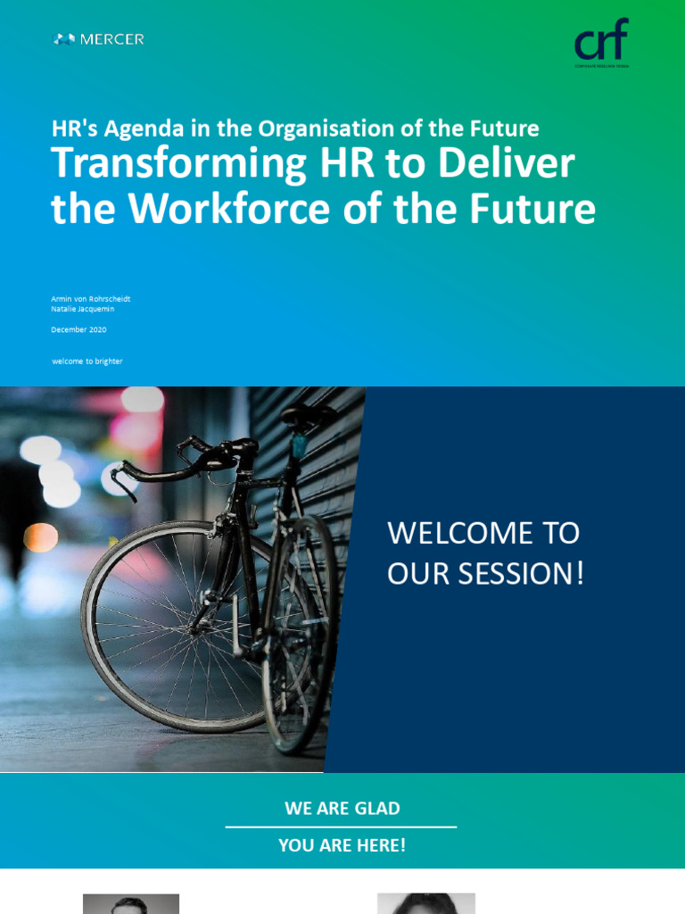 Mercer CRF Transforming HR to Deliver the Workforce for the Future Fin ...