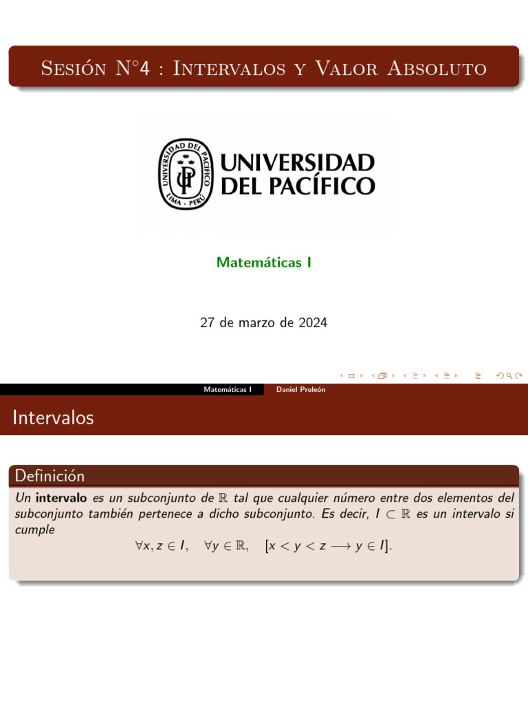 Diapo04 Mate1 | PDF | Intervalo (Matemáticas) | Entero