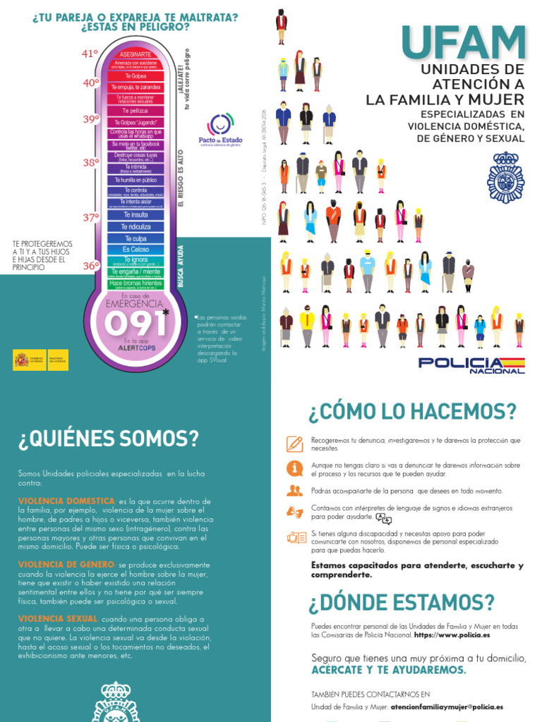 Diptico Ufam | PDF | Violencia doméstica | Violencia