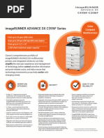 Canon imageRUNNER C359iF C259iF Brochure | PDF | Computer Security ...