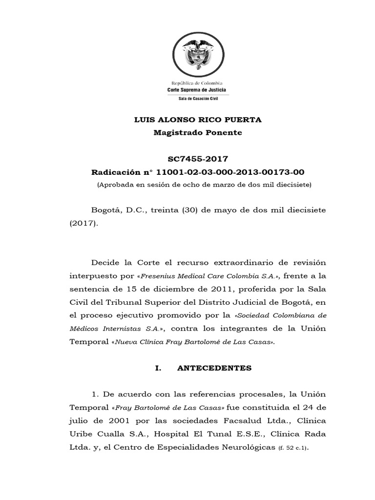SC7455-2017 (2013-00173-00)_1 | Descargar gratis PDF | Sentencia (ley ...