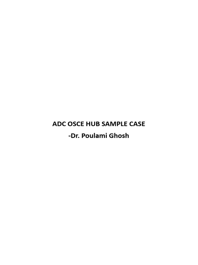 Sample Case (Adc Osce Hub) | PDF | Human Tooth | Periodontology