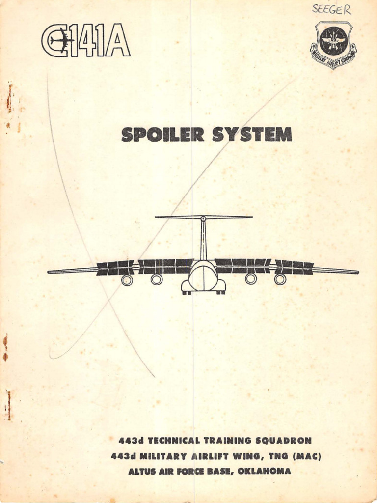141 Spoiler System2 | PDF | Drag (Physics) | Airspeed