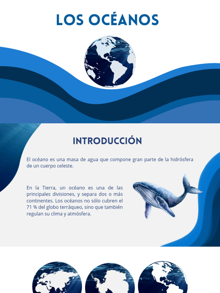 Importancia y clasificación de los océanos | PDF | Océanos | océano ...