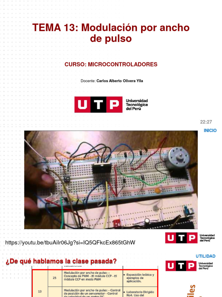 S13 - Modulación Por Ancho de Pulso | PDF | Tecnología de información y ...