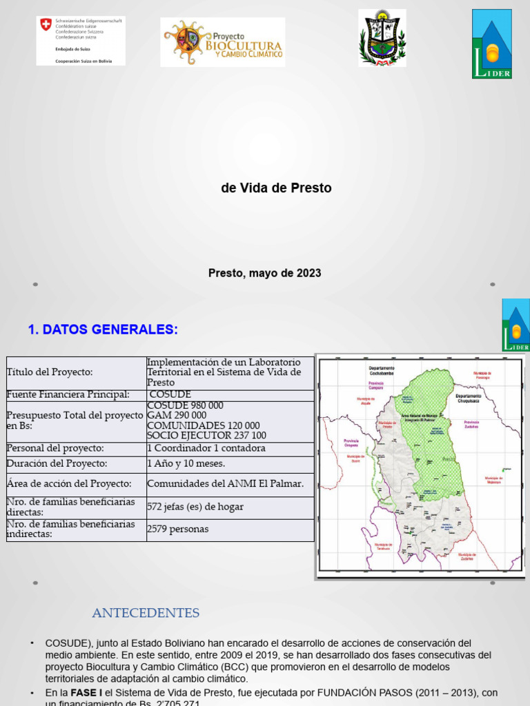 Presentación Informe de Cierre SDV Presto | PDF | Entorno natural