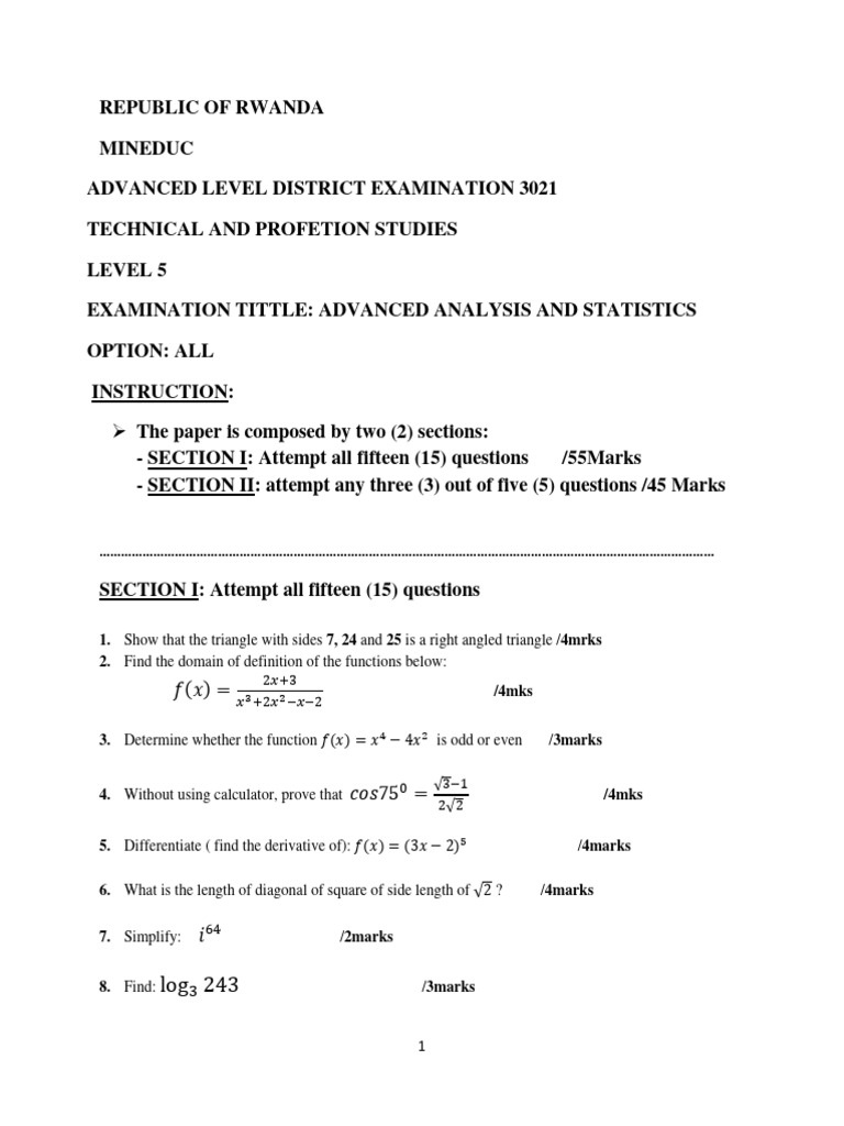 Mathematics Marking Guide PDF | PDF | Derivative | Tangent