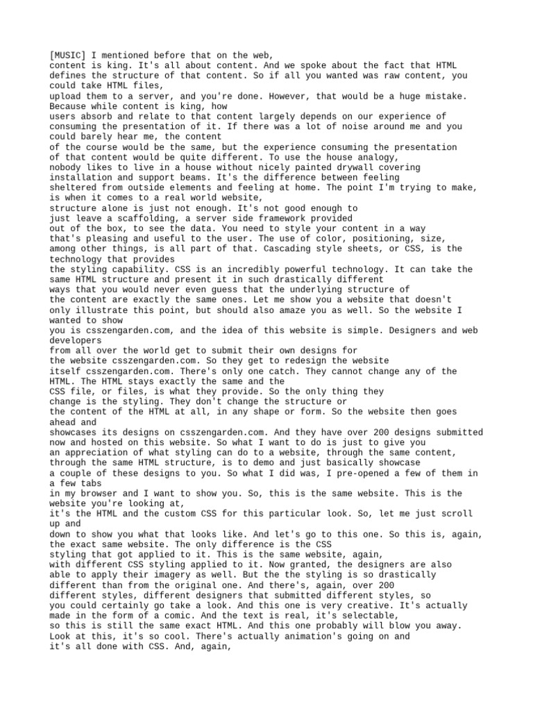 1.power of CSS | PDF | Html | Software Engineering