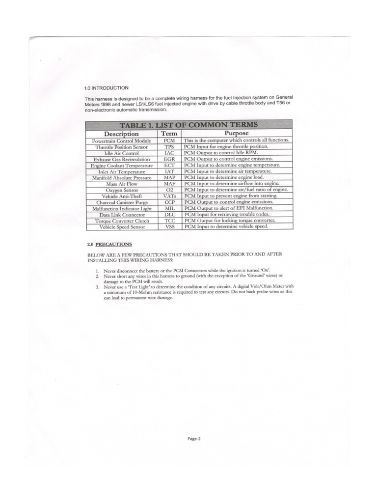 Harness Instructions C716 (A) | PDF