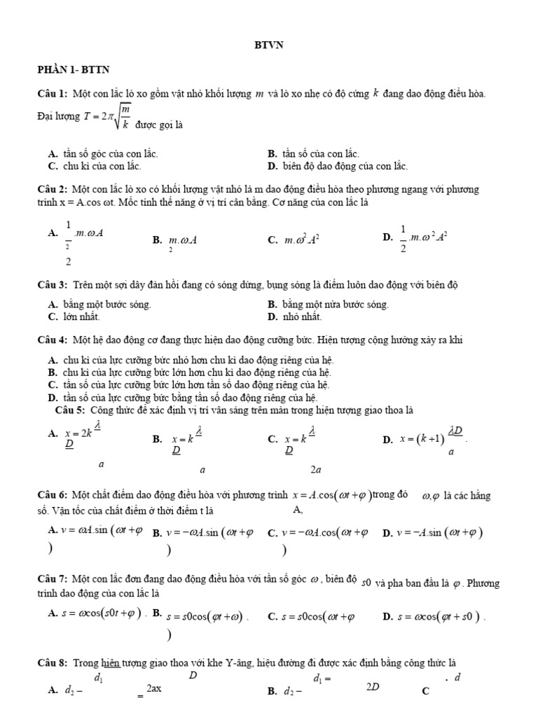 15. Ôn tập BTVN | PDF