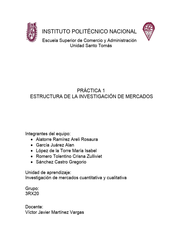 S2A3 Sanchez C Gregorio | PDF | Investigación de mercado | Calidad ...