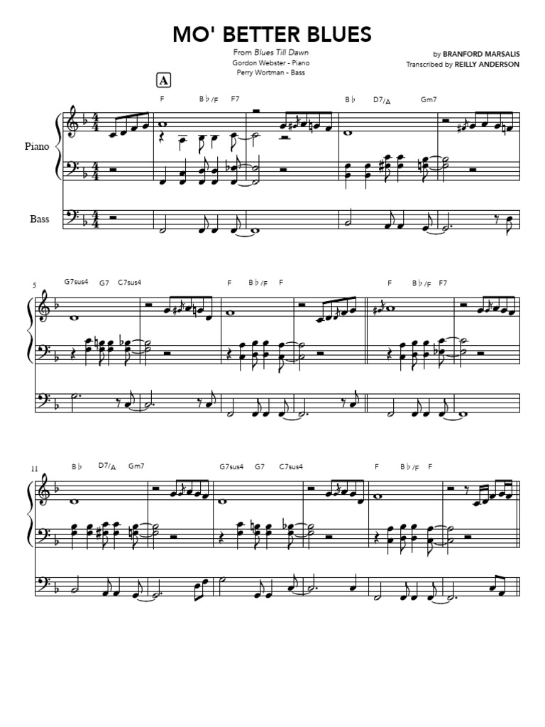 Mo Better Blues | PDF