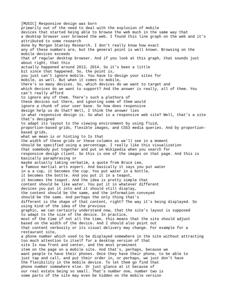 21.part 1 Responsive Design | PDF | Responsive Web Design | Page Layout