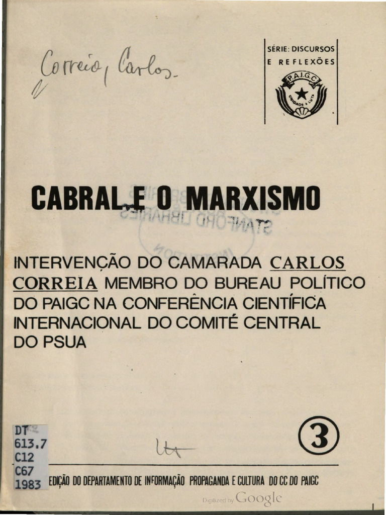Amílcar Cabral e o Marxismo na Luta Africana | PDF | Marxismo | Karl Marx