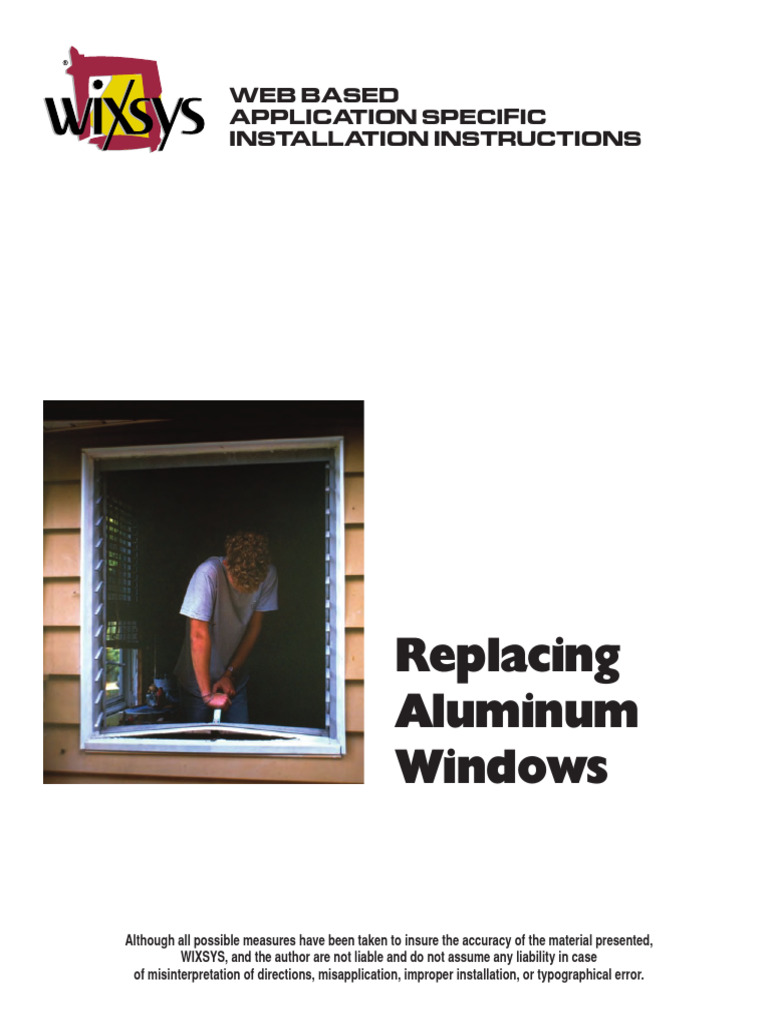 Replacing Aluminum Windows Author AWDI | PDF | Framing (Construction ...