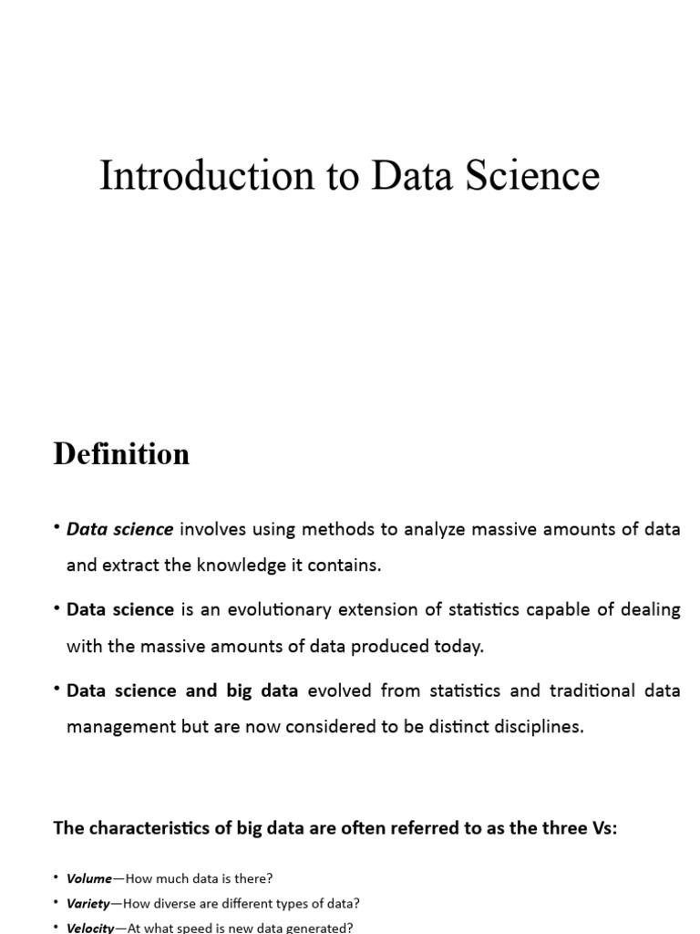 FDS-U1-P1 - Uses and Benefits | PDF | Data Science | Data