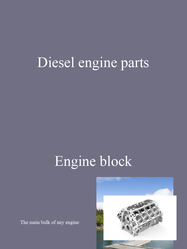 Diesel Engine Parts | PDF | Technology & Engineering