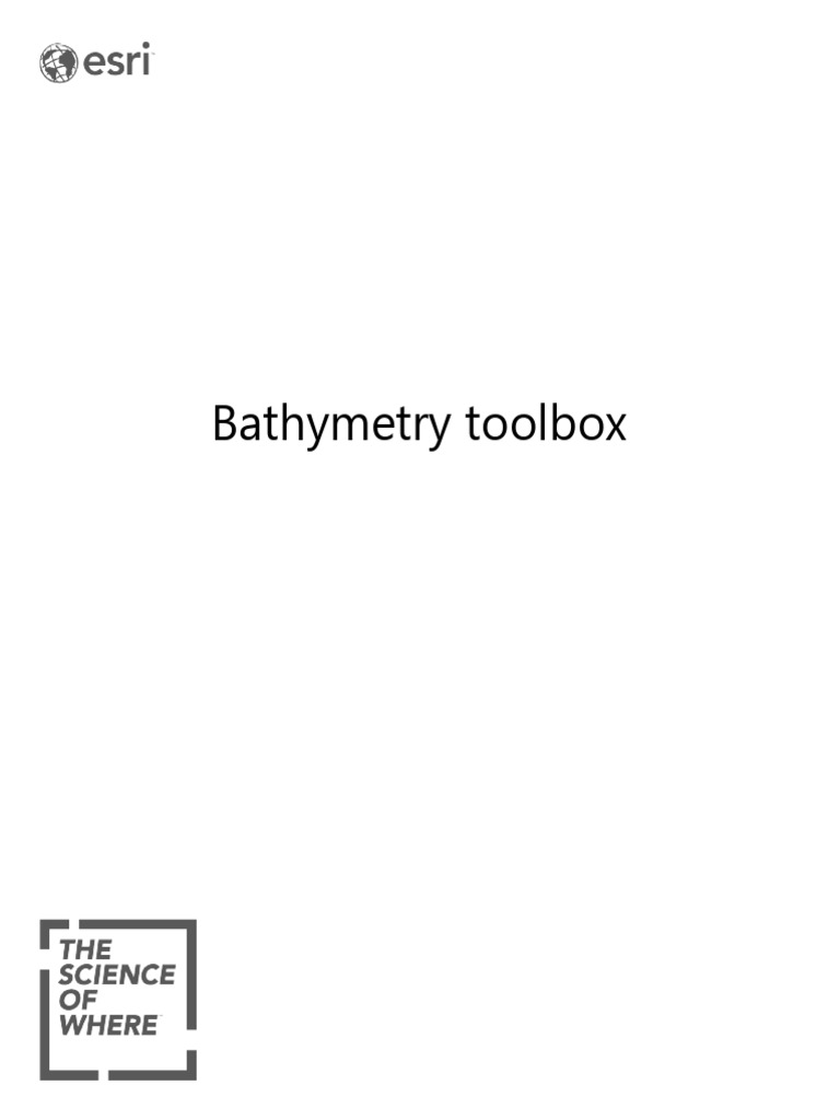 Bathymetry Toolbox Installer Doc | PDF | Arc Gis | Esri