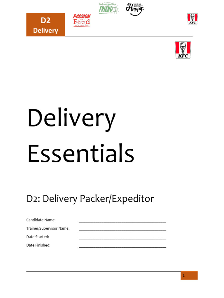 Delivery Process and Dispatcher Guide | PDF | Fast Food | Foods