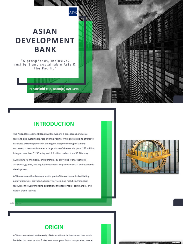 Asian Development Bank Overview and Impact | PDF | Asian Development ...