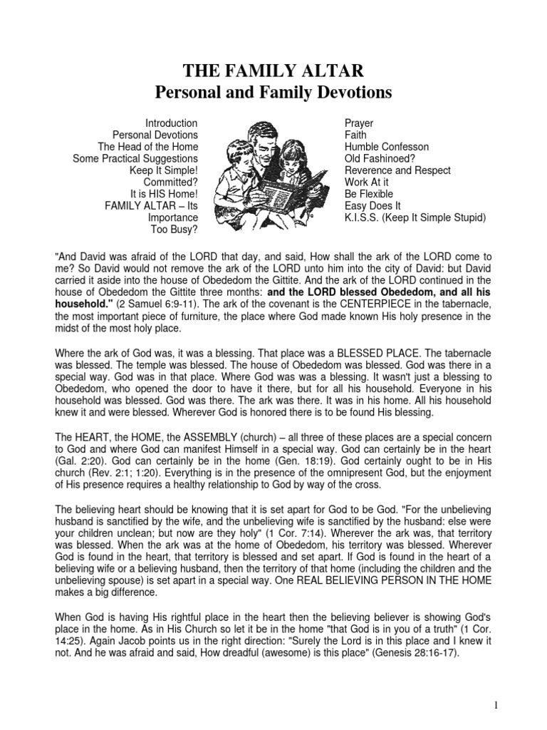 Personal & Family Altars | PDF | Prayer | God