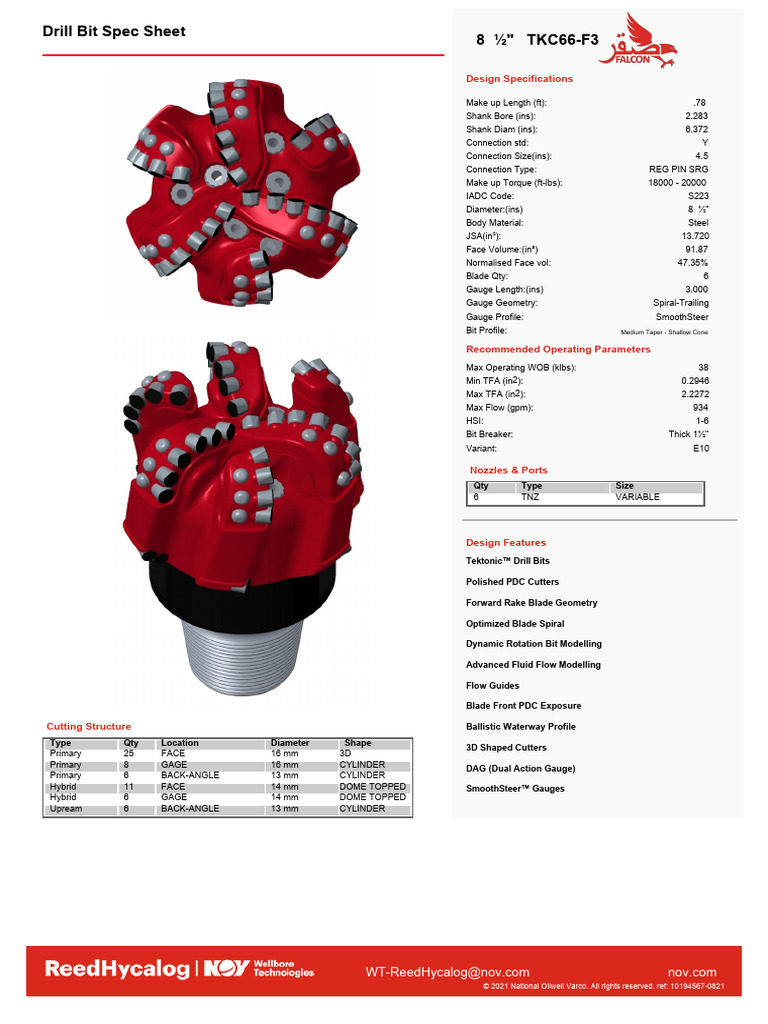 8.5'' TKC66-F3 | PDF | Mechanical Engineering