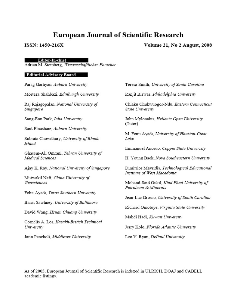 Efficient Method For Assigning Students To Proper Groups | PDF | Academic Journal | Science