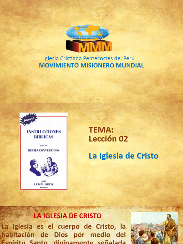 Leccion 02 - La Iglesia de Cristo - Instrucciones Biblicas | PDF | Cristo (título) | Iglesia ...