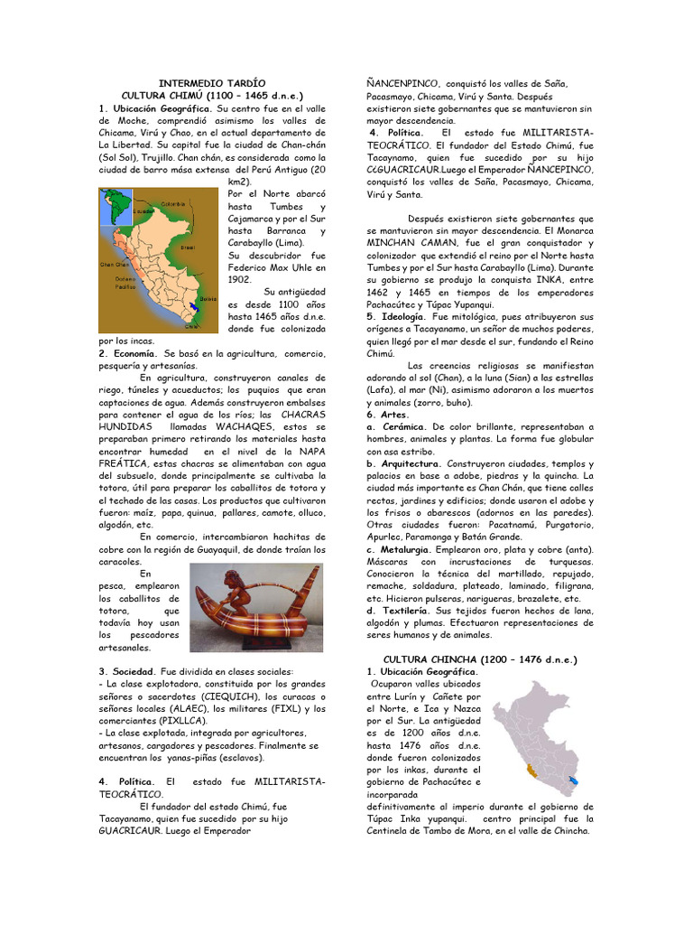 Intermedio Tardío | PDF | Perú | Andes