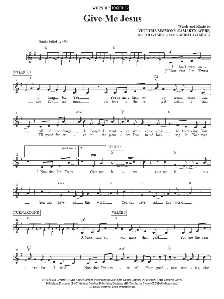 Give Me Jesus By Upperroom Pdf