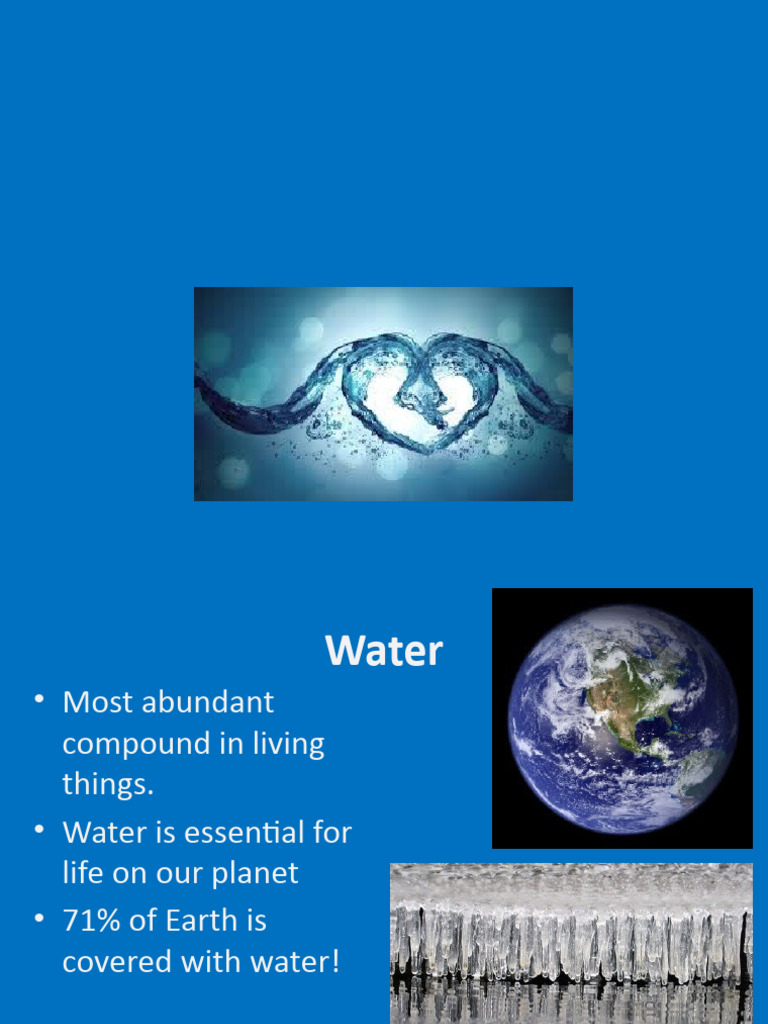 Chemistry of Life..Water | PDF | Ph | Water