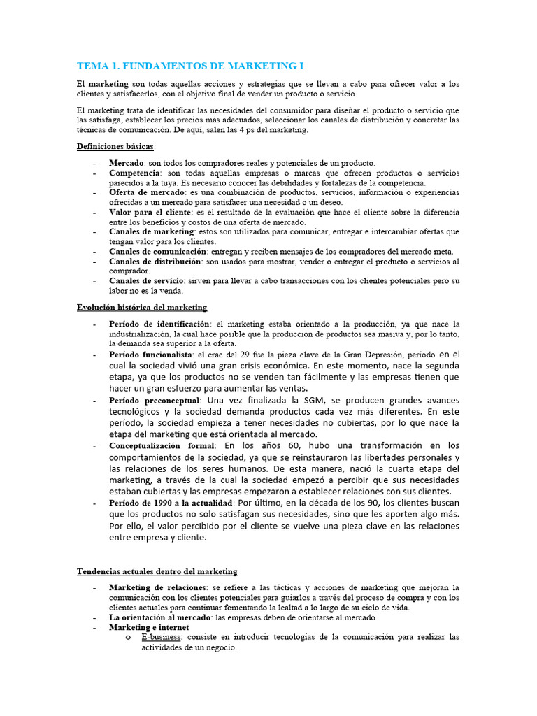 Resumen Complementos | PDF | Marketing | Percepción