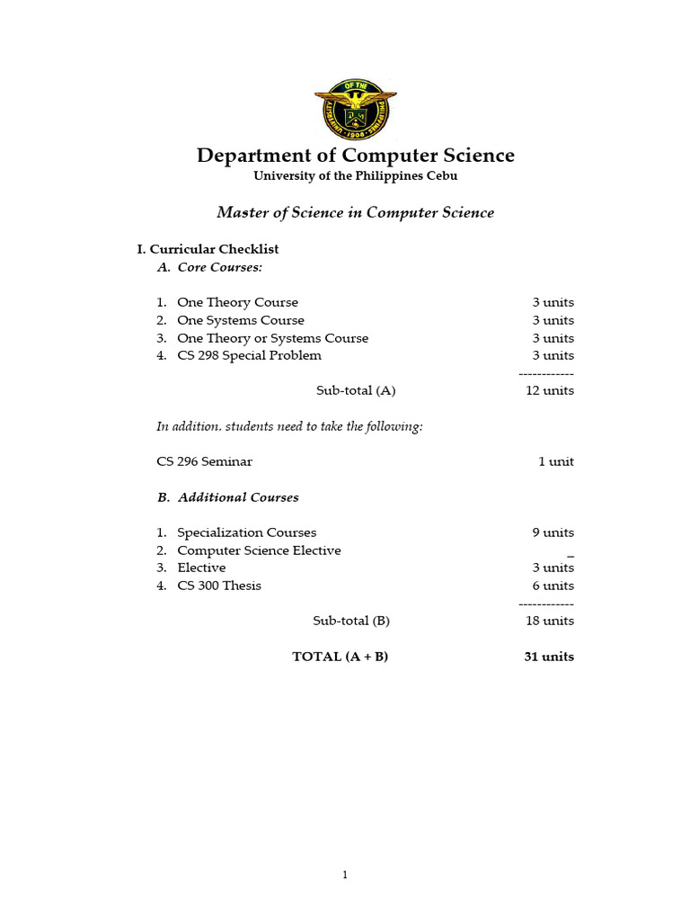 Ms Computer Science Curriculum Guide Pdf Computer Science
