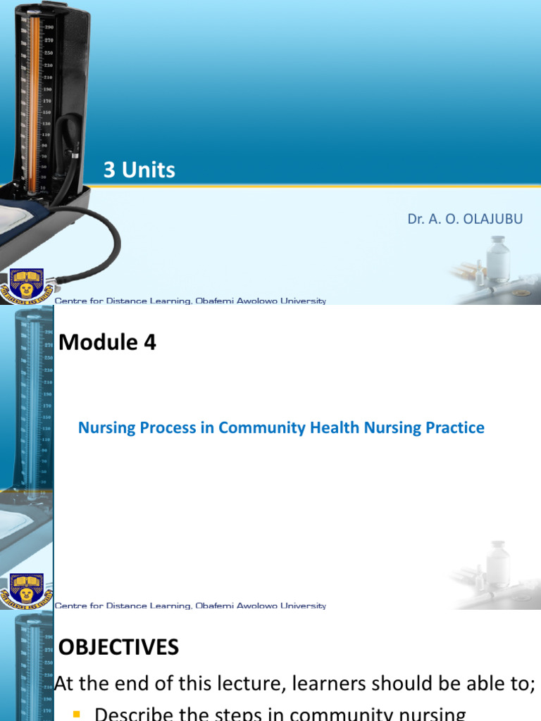 Module 4 - NURSING PROCESS IN COMMUNITY HEALTH NURSING PRACTICE | PDF ...
