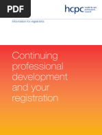 Continuing Professional Development Standard | PDF | Professional Development
