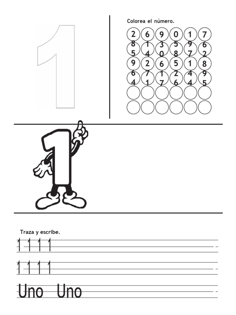 Fichas Numeros 1 - 20 | PDF