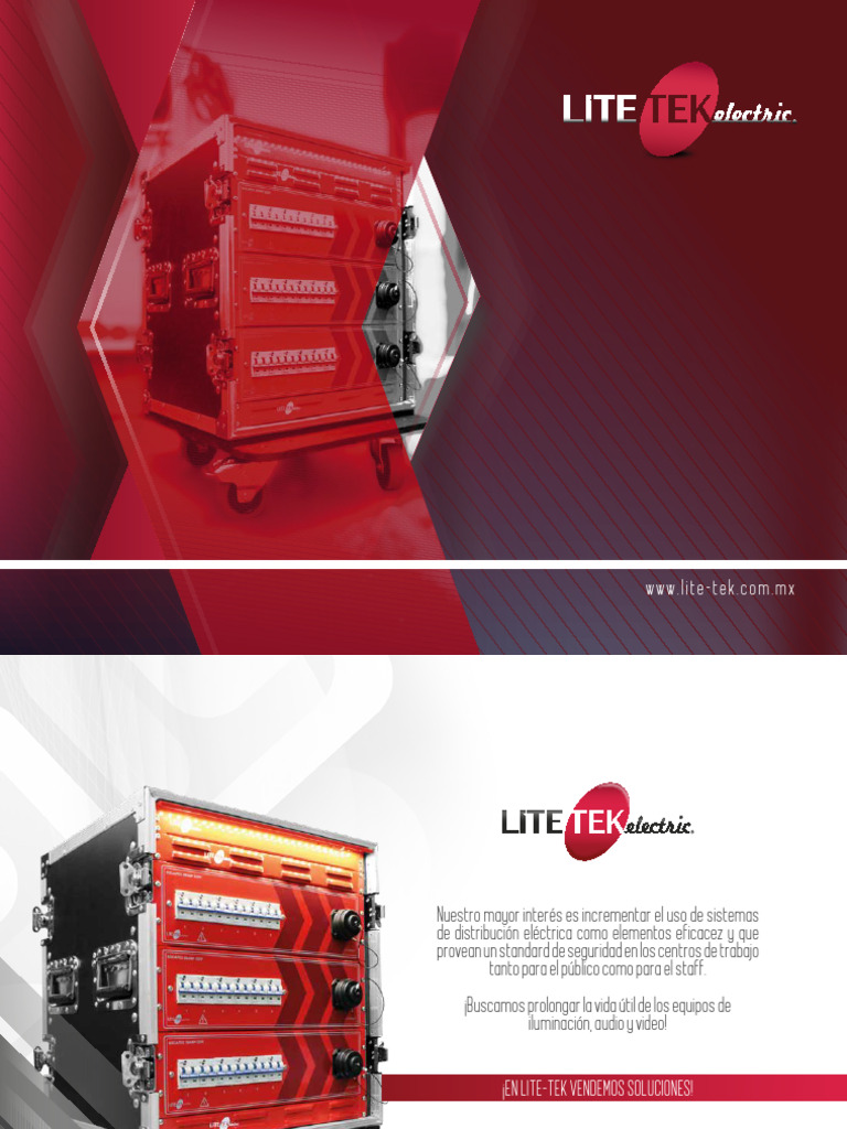 Catálogo Lite Tek Electric DIGITAL | PDF | Equipo | Ingenieria Eléctrica