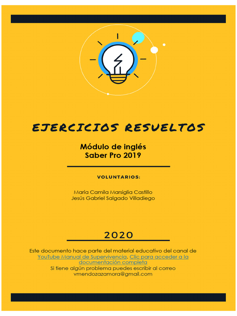 Cuadernillo de Preguntas Saber Pro | PDF | Verbo | Gramática