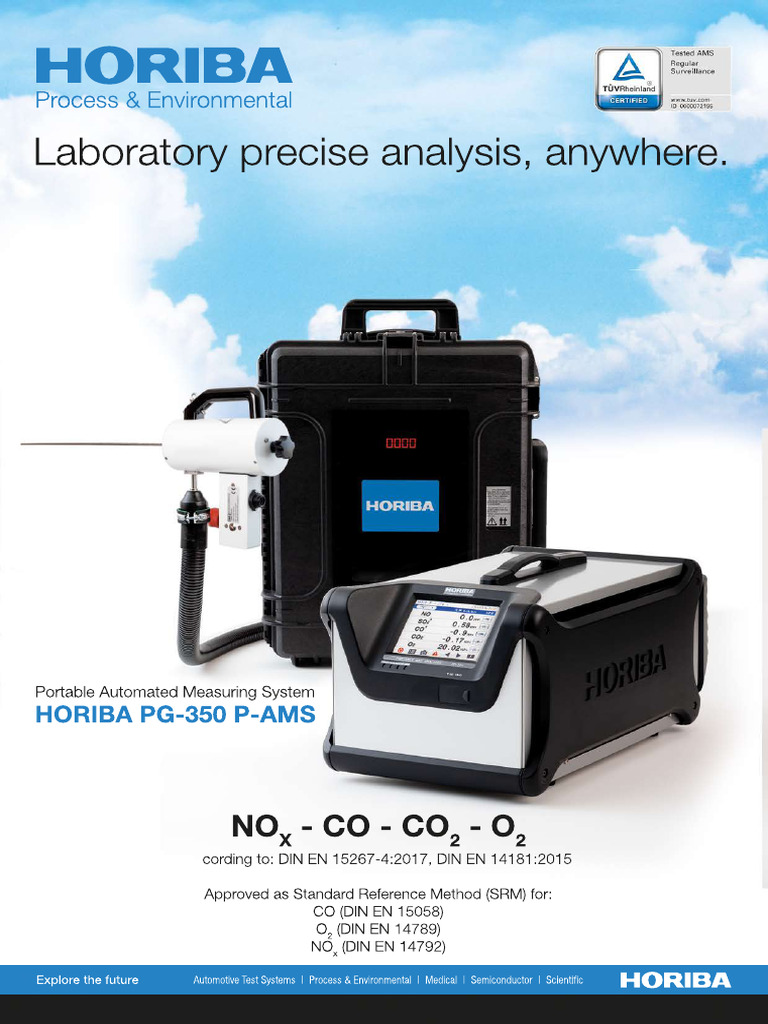 Système de mesure HORIBA PG-350 P-AMS | PDF