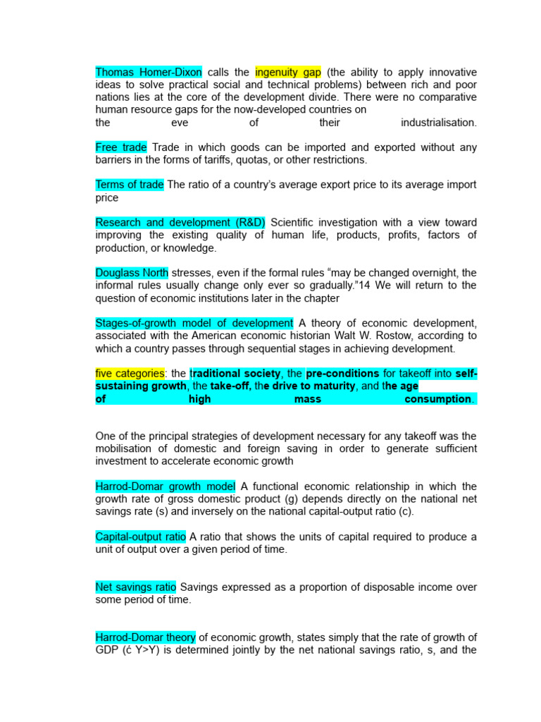 Understanding Economic Development Models | PDF | Economic Growth ...